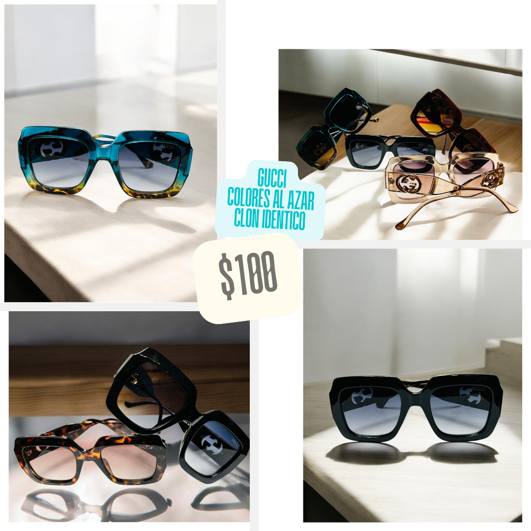 lente clon gucci, colores al azar, codigo a153 – accesorios al mayoreo julia