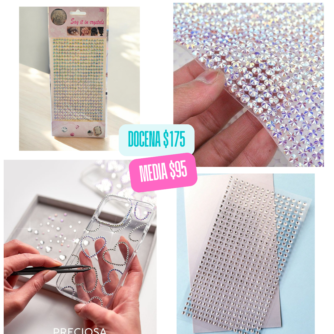 plantilla de piedras con pegamento, código a259 – accesorios al mayoreo ...