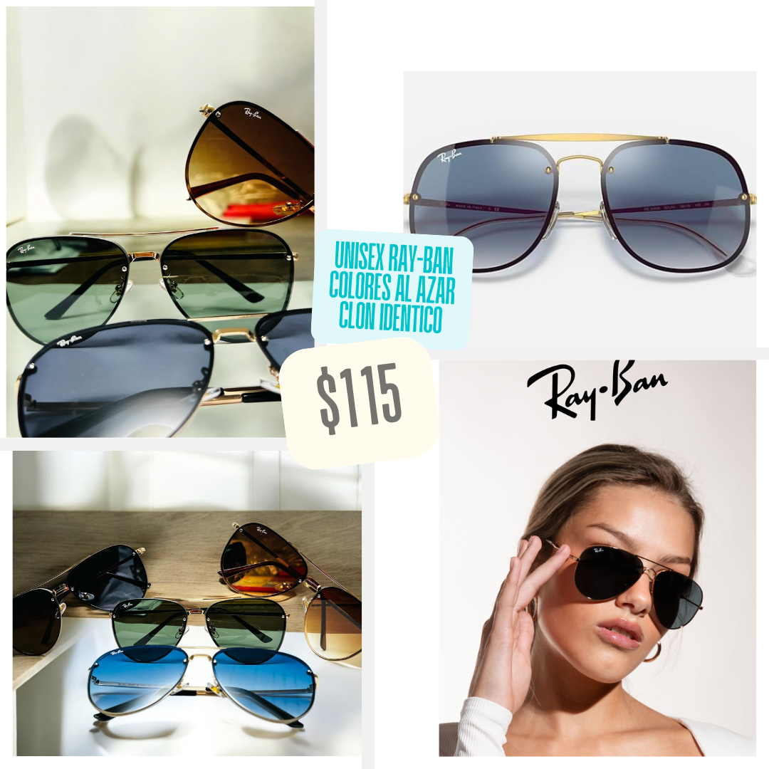 lente clon, tipo ray ban, unisex, vidrio, codigo a22 – accesorios al mayoreo julia